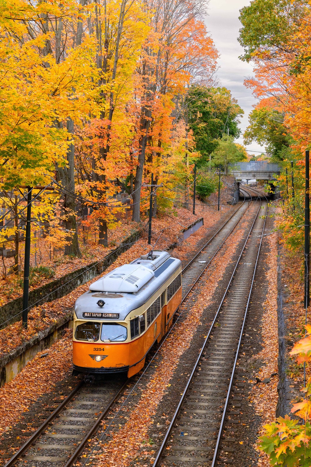 Mattapan Trolley - MBTA - Boston - Cityscape and Skyline - Artwork ...