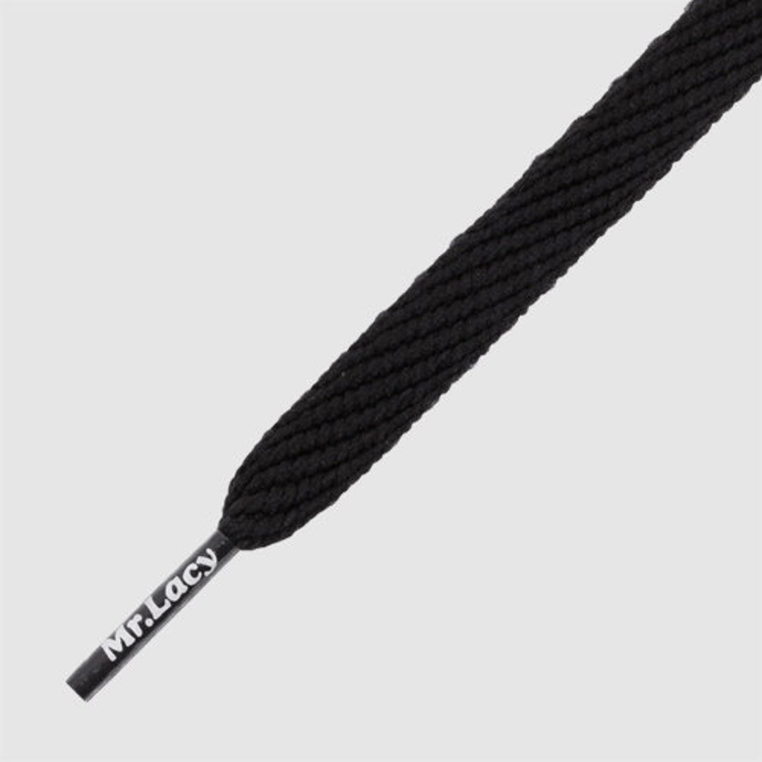 Mr Lacy Flatties Black, Premium Shoelaces 110 or 130 Cm, High-quality ...