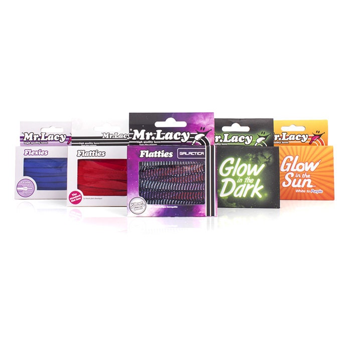 Mr Lacy Flatties Black, Premium Shoelaces 110 or 130 Cm, High-quality ...