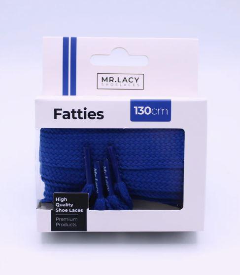 Shoelaces Mr. Lacy Fatties Cobalt Blue, Flat Fat Wide Laces, 25 Mm, 130 ...