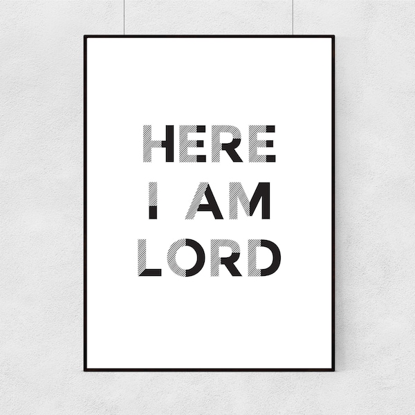Here I Am Lord - Etsy