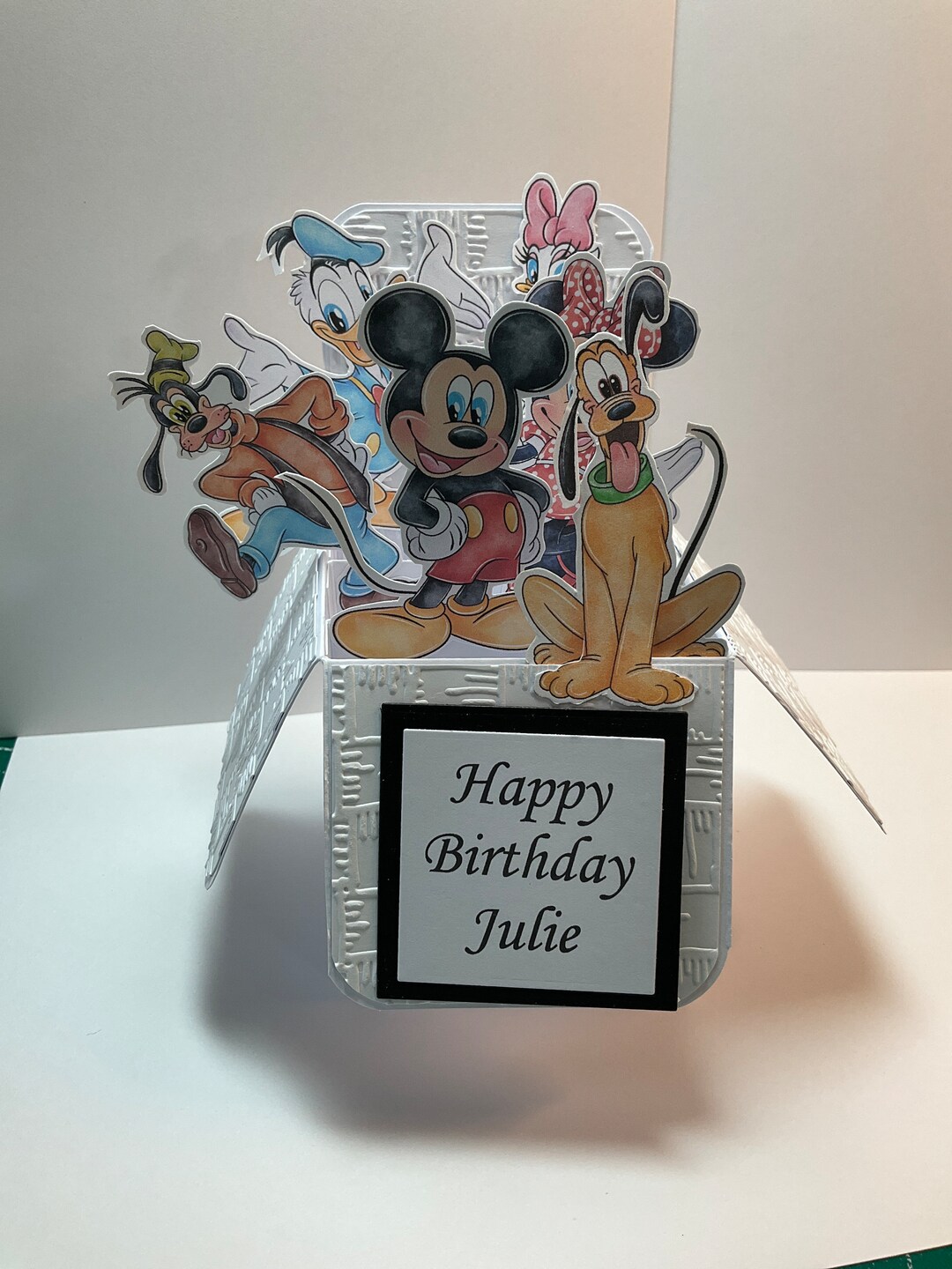 Birthday Cartoon Pluto, Mickey Mouse Pop up Card - Etsy UK