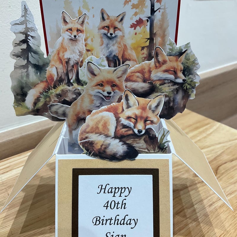 Fox Card - Etsy UK
