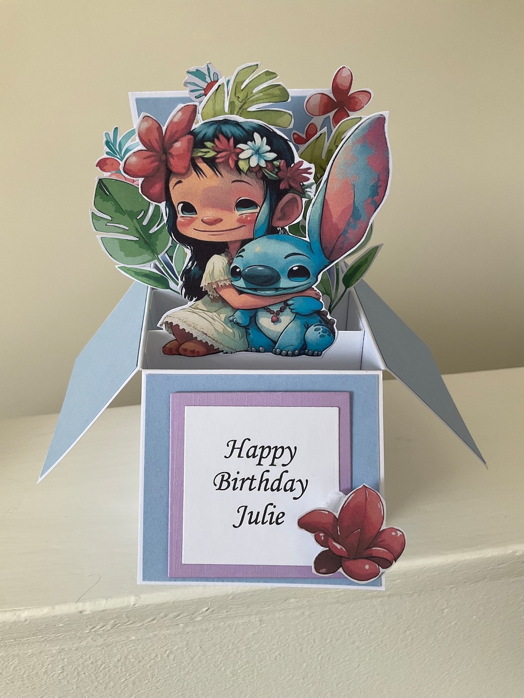 Birthday Disney Themed Pop up Card Milo and Stitch - Etsy UK