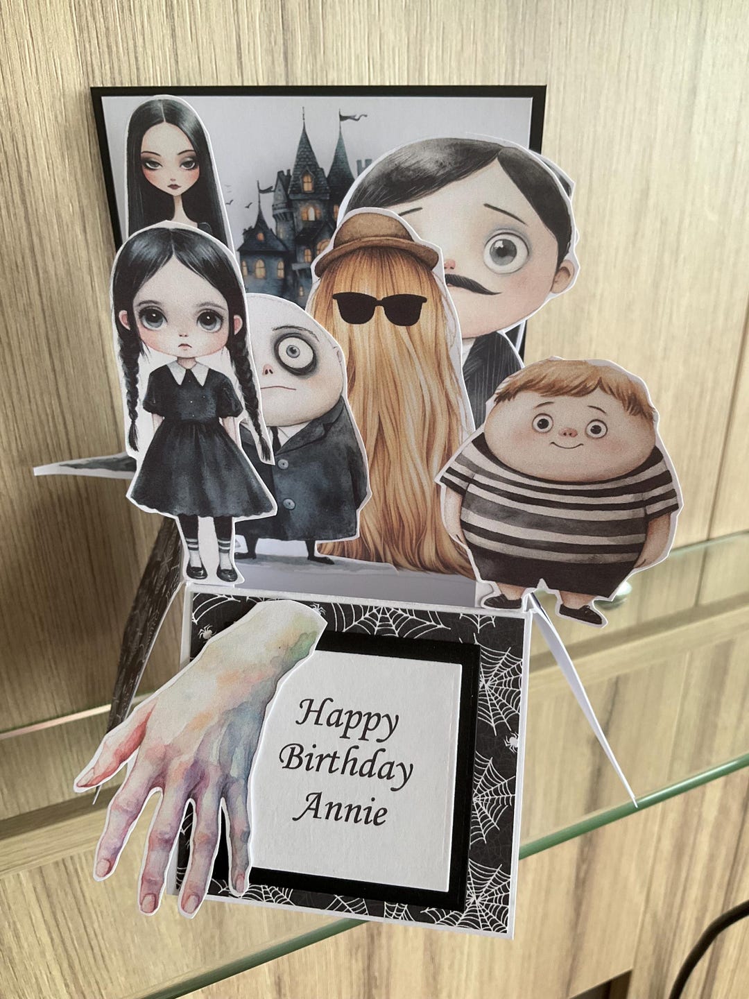 Adam’s Family Pop up Box Birthday Card - Etsy UK