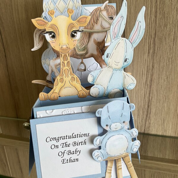New Baby Pop up Card - Etsy UK