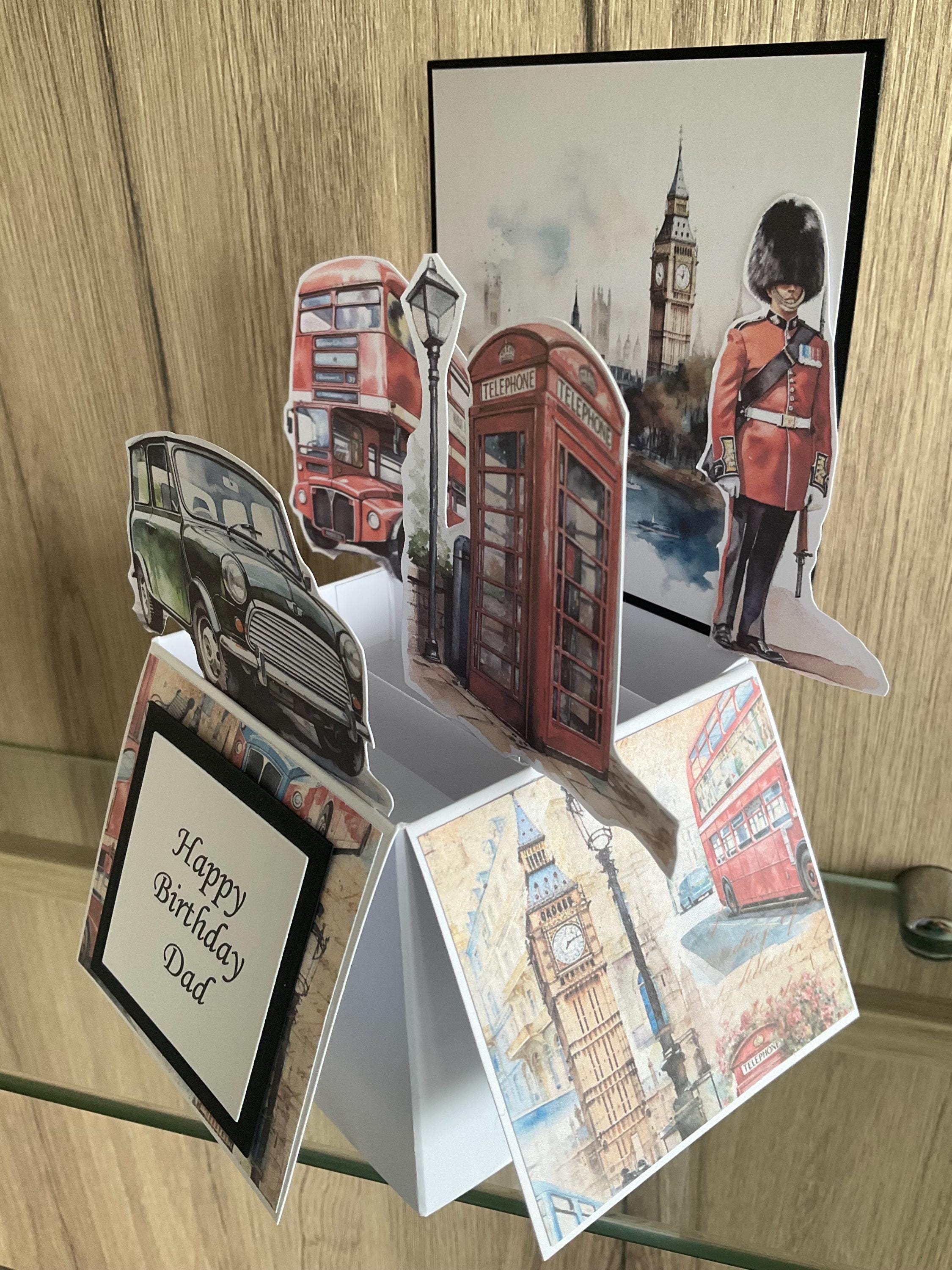 London, Mini, Bus Pop up Card Birthday - Etsy UK