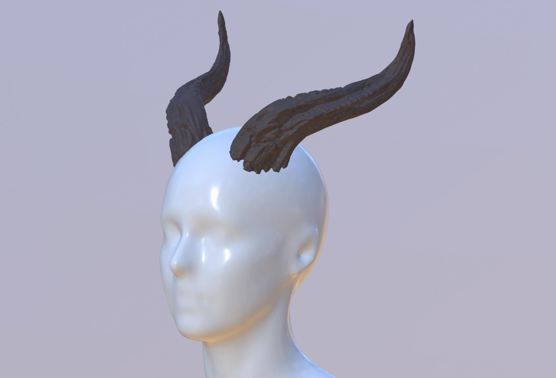 Fantasy Dragon Horns 3D Printing STL File for Cosplay, Costumes, Larp ...