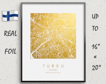 Turku Poster Map - Etsy