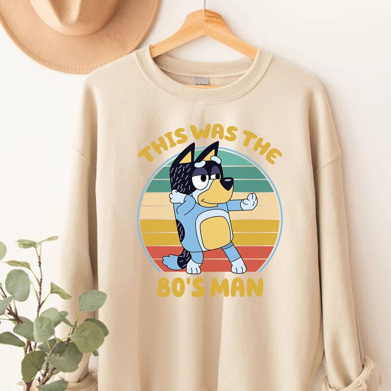 Bluey PNG, This Was the 80's Man Png , Bluey Daddy Png, Bluey Family ...