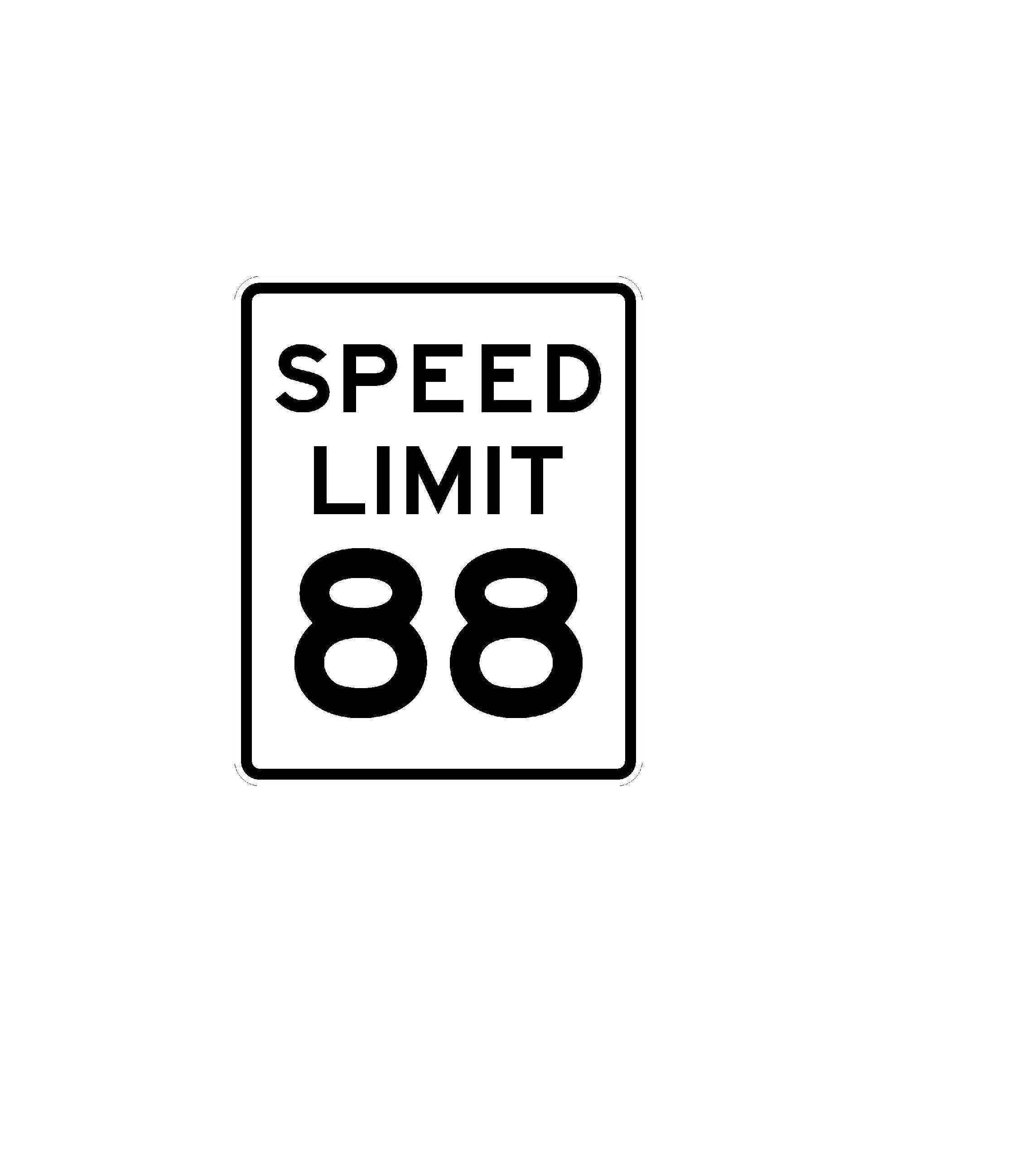 88mph speed limit sign / Back to the Future / Work space home | Etsy