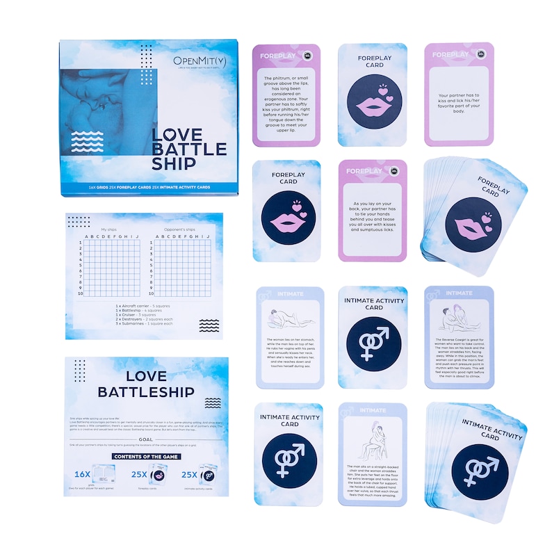 Romantic Gift Love Battleship Game for Couples. Sexy | Etsy