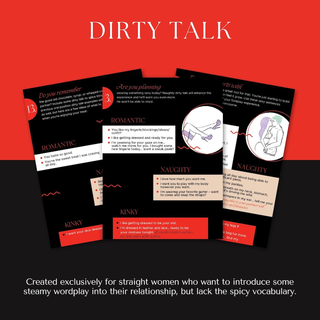 How to Talk Dirty - Her Desire Edition, Printable Cheat Sheet ...