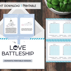 Romantic Game for Lovers: Love Battleship Printable Version With Sex ...