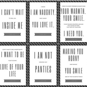 Naughty Love Notes. 39 Printable Love Coupons, Dirty Quotes to Make His ...