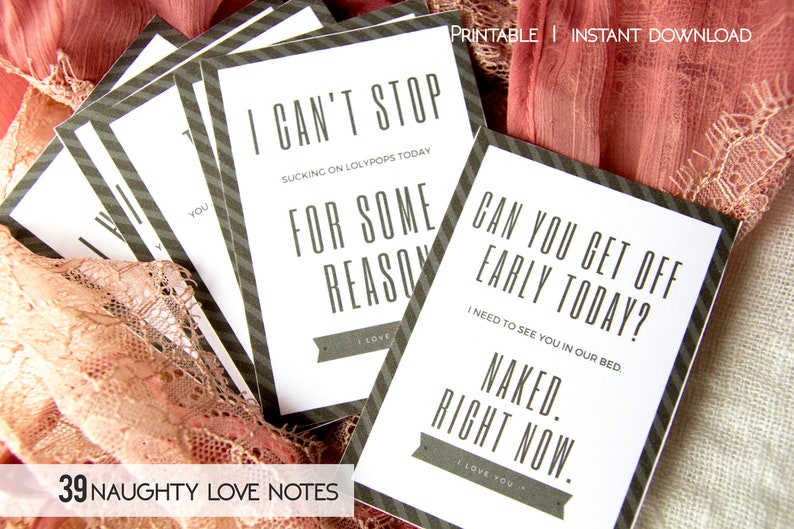 Naughty Love Notes. 39 Printable Love Coupons Dirty Quotes to - Etsy