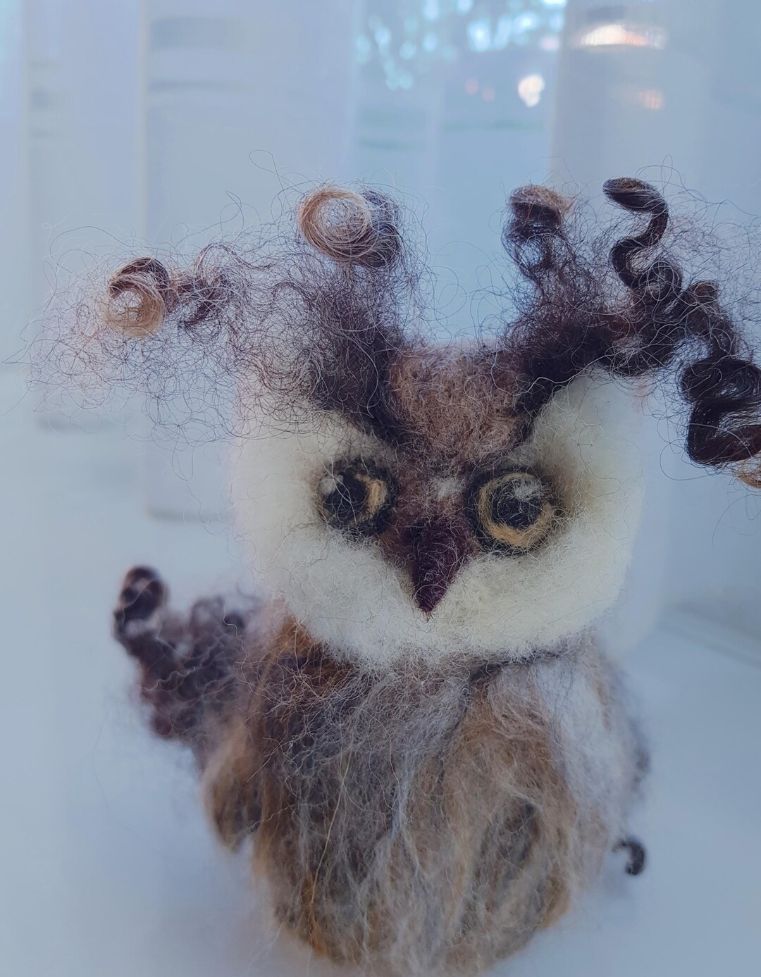 Needle Felted Baby Owl - Etsy