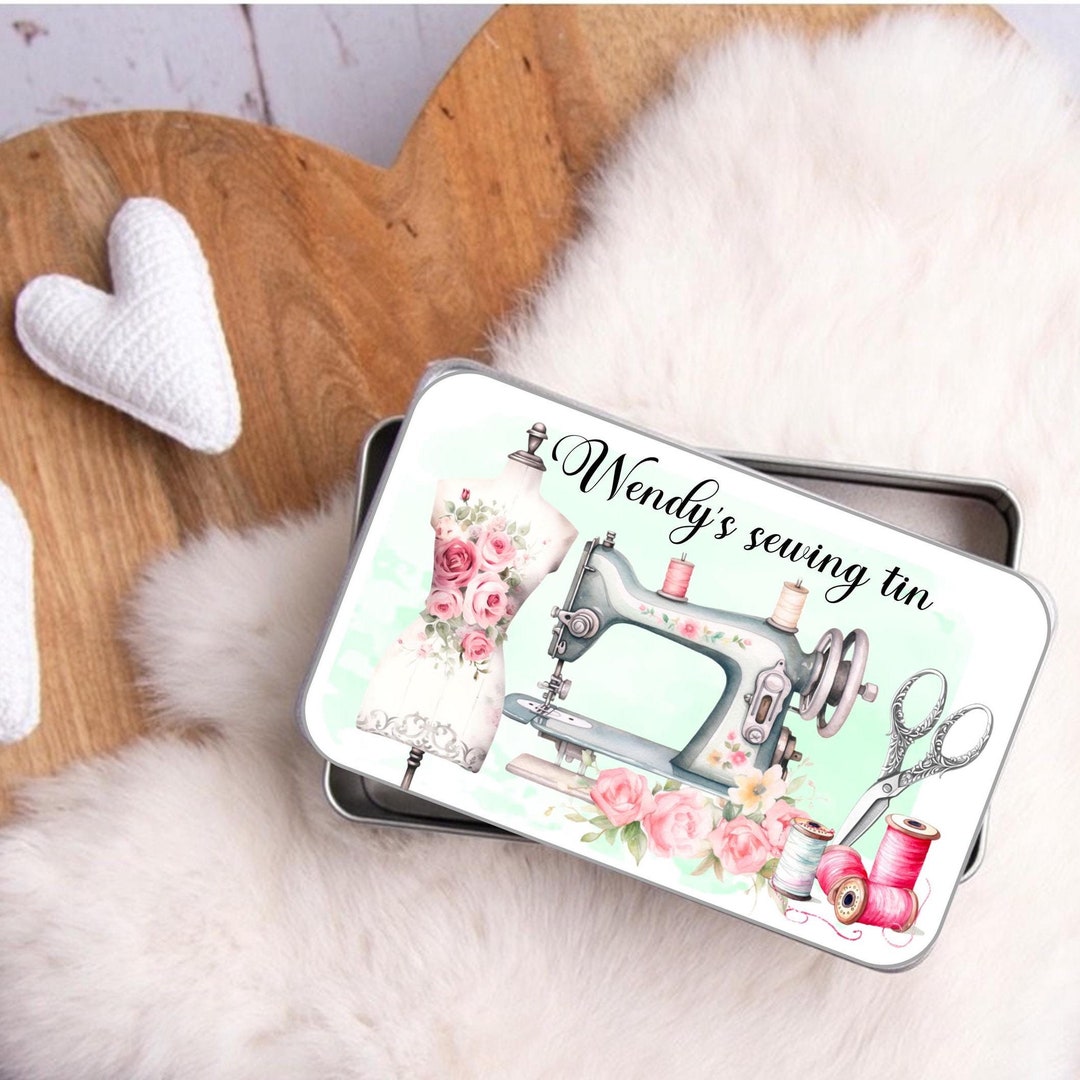 Personalised Sewing Tin, Sewing Kit Storage Tin, Gift for My Nan ...