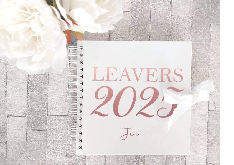 Personalised 2026 School Leaver's Scrapbook, Autograph Book, School ...