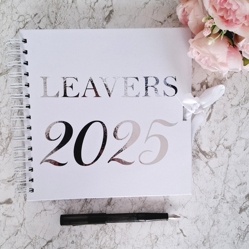Personalised 2026 School Leaver's Scrapbook, Autograph Book, School ...