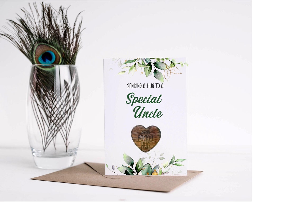 Special Uncle Pocket Hug, Letterbox Gift for Uncle, Pocket Hug, Hug ...