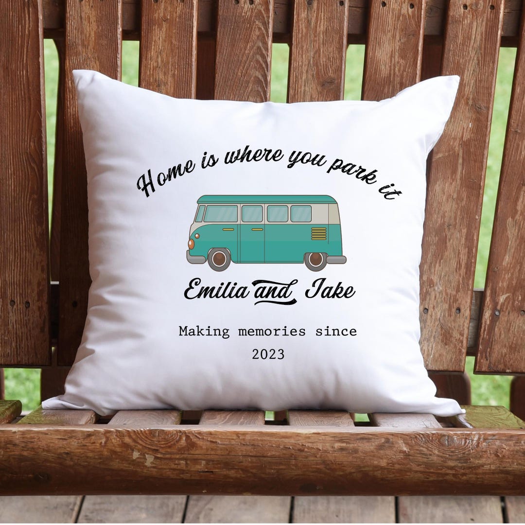 Personalised Caravan Cushion, Personalised Camping Cushion ...