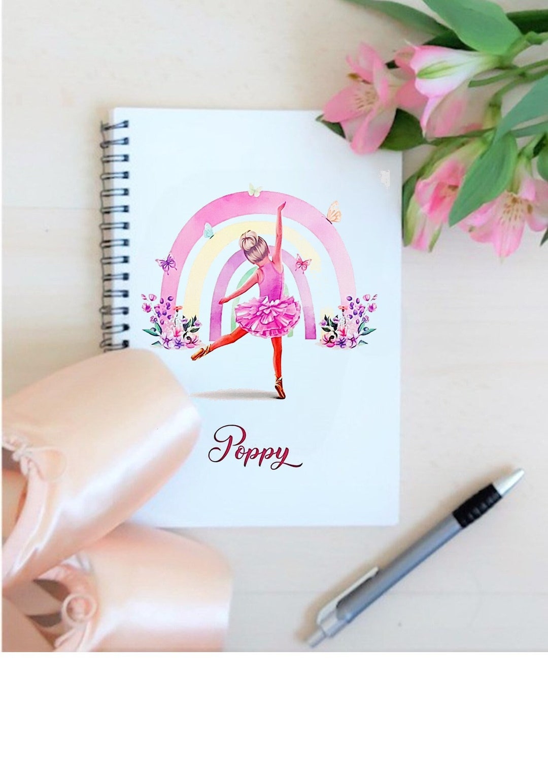 Personalised Ballet Note Book, Dance Notebook, A5 Notebook Gift for ...