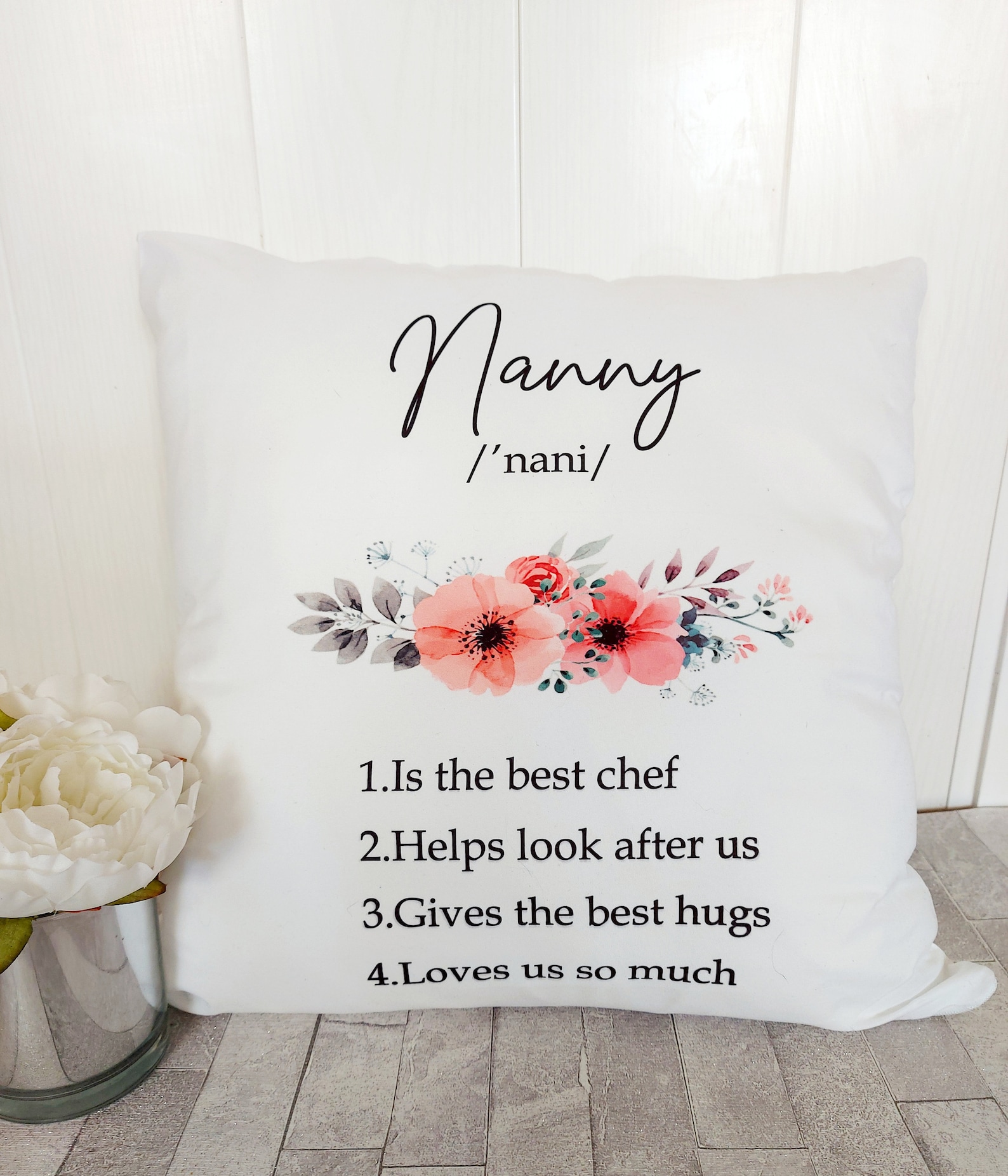 Personalised Nan Cushion Things We Love About Nanny Etsy
