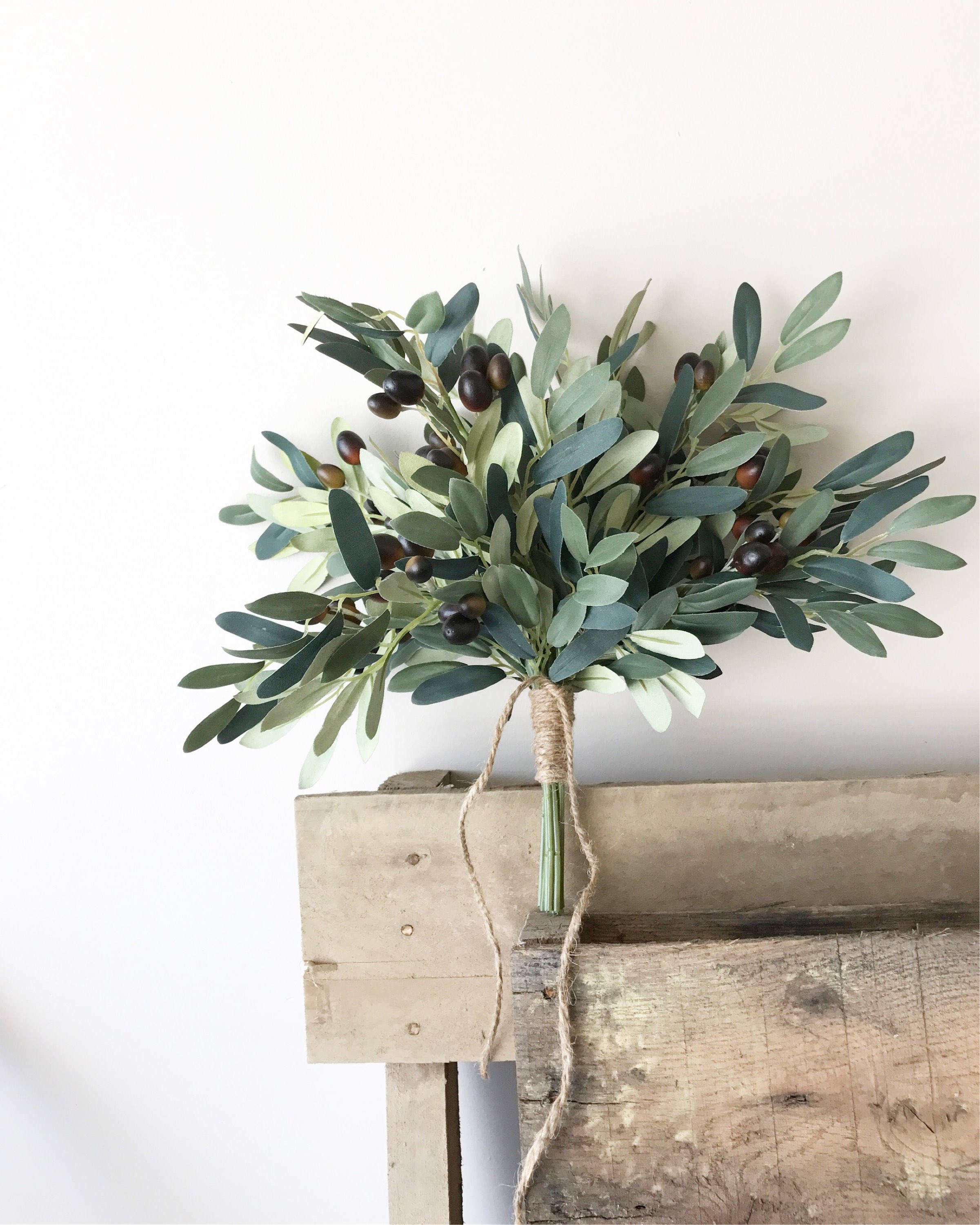 Ramo de rama de olivo ramo de hojas de olivo ramo de olivo - Etsy México