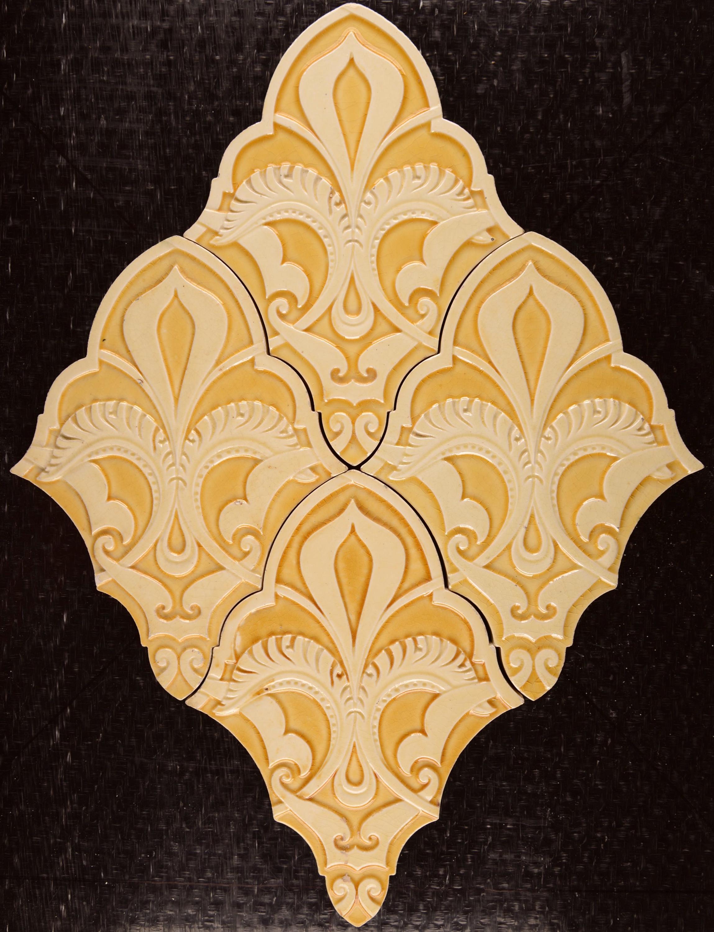 Original Antique English Victorian Tile 1894 Alhambra Palace Design - Etsy