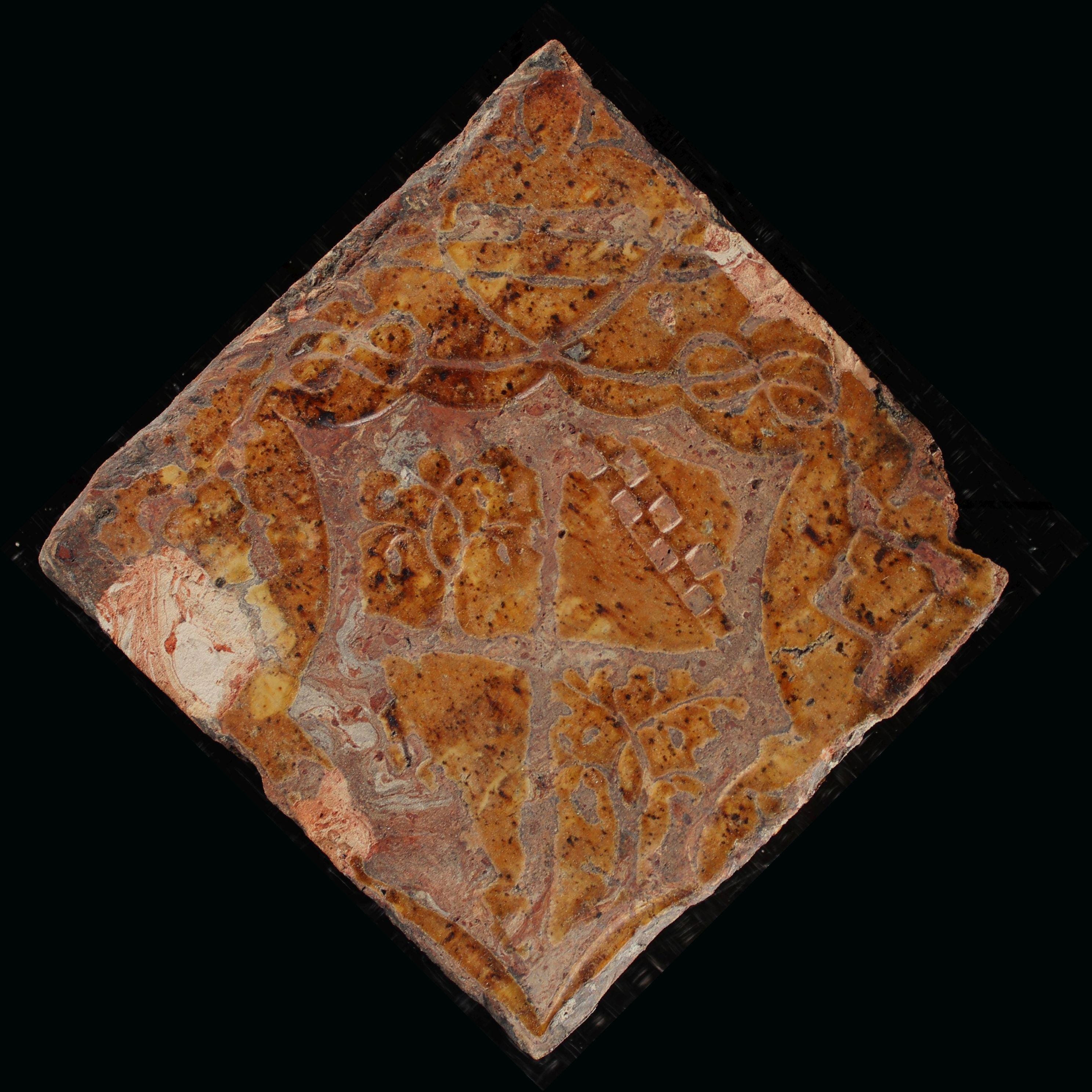 Late Medieval German Floor Tile Coat-of-arms Relief Aachen 1524 1540 - Etsy