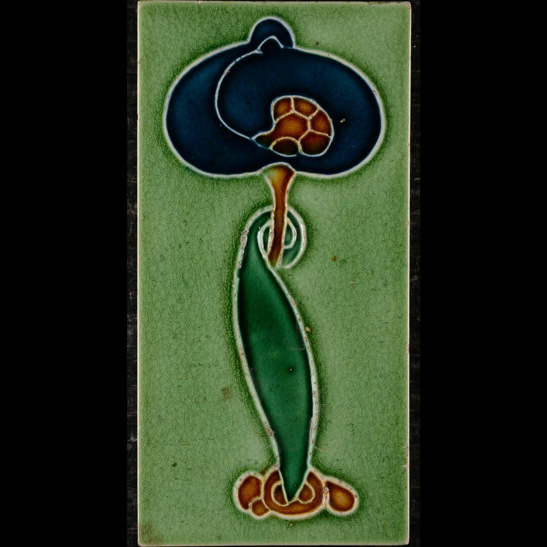 Original Antique Art Nouveau Tile Made in England (c. 1905) Mackintosh ...