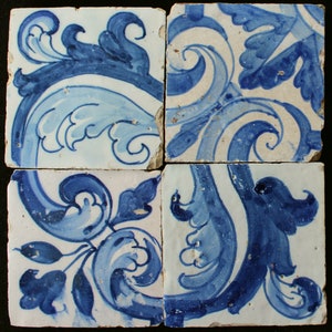 16 Original Antique 17th Century Portuguese Tiles Azulejos - Etsy