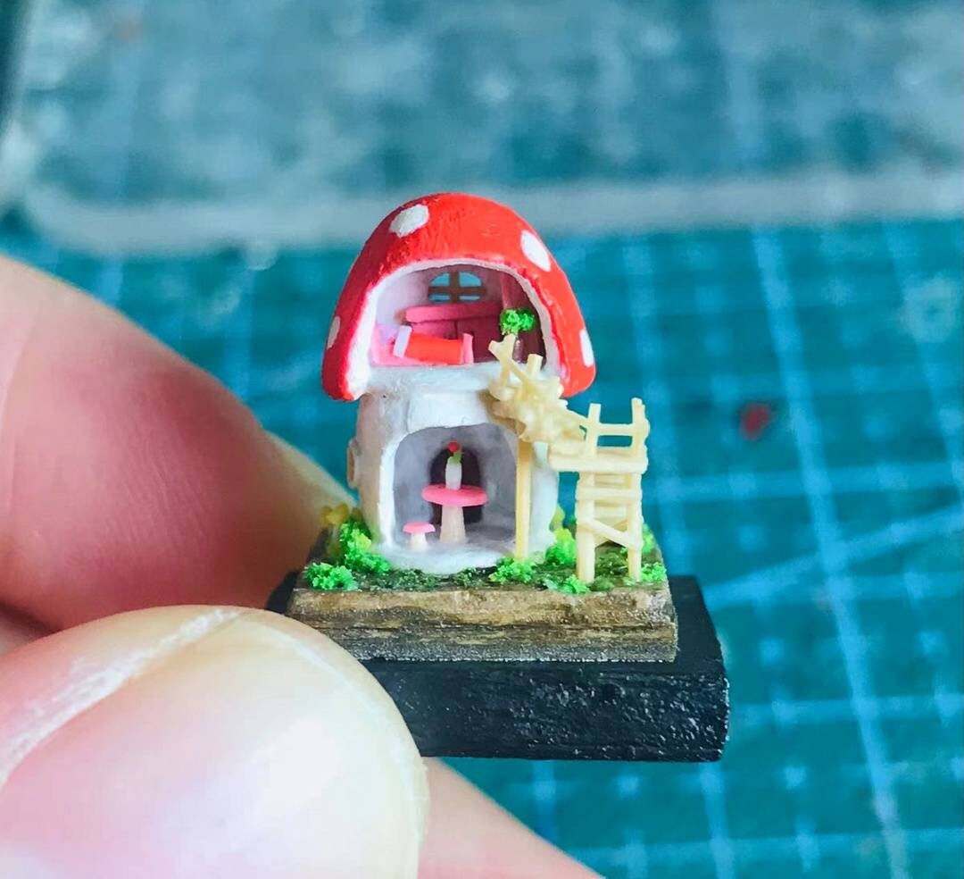 Mini House,miniature,doll House Decor,gift for Girl,miniature Art ...