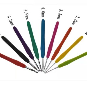 Crochet Complete Essentials 58 Pcs Set, Soft Handle, Crochet Hooks for ...