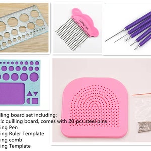 Quilling Tool Set for Beginner,plastic Quilling Board,acrylic Quilling ...