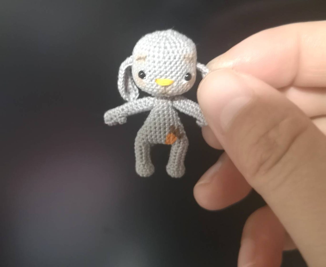 Crochet Rabbitcrochet Art Mini Crochet Dollmicro Crochet - Etsy