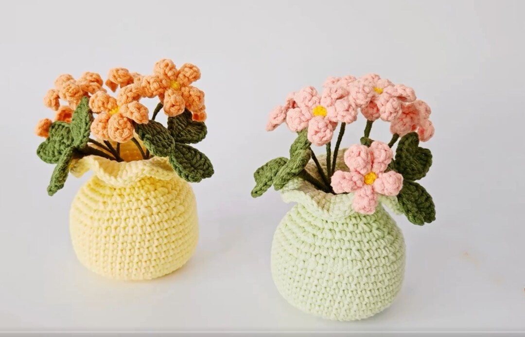 Crochet Potted Flower Pattern: Beginner-friendly (PDF Pattern) - Etsy