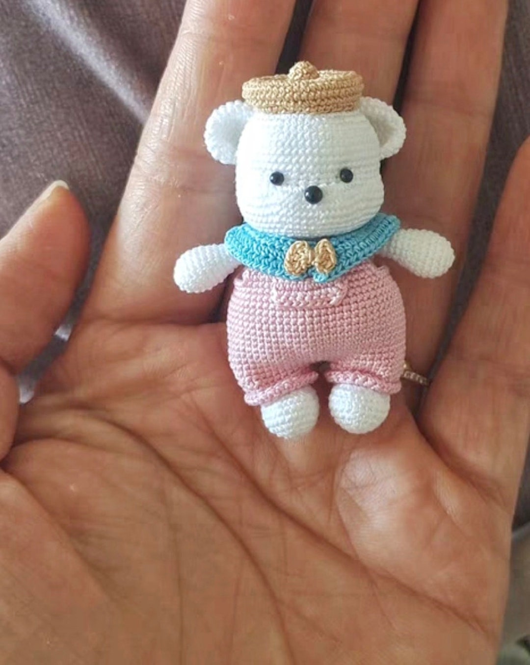 Crochet Art, Mini Crochet Bear, Micro Crochet Animals, Micro Crochet ...