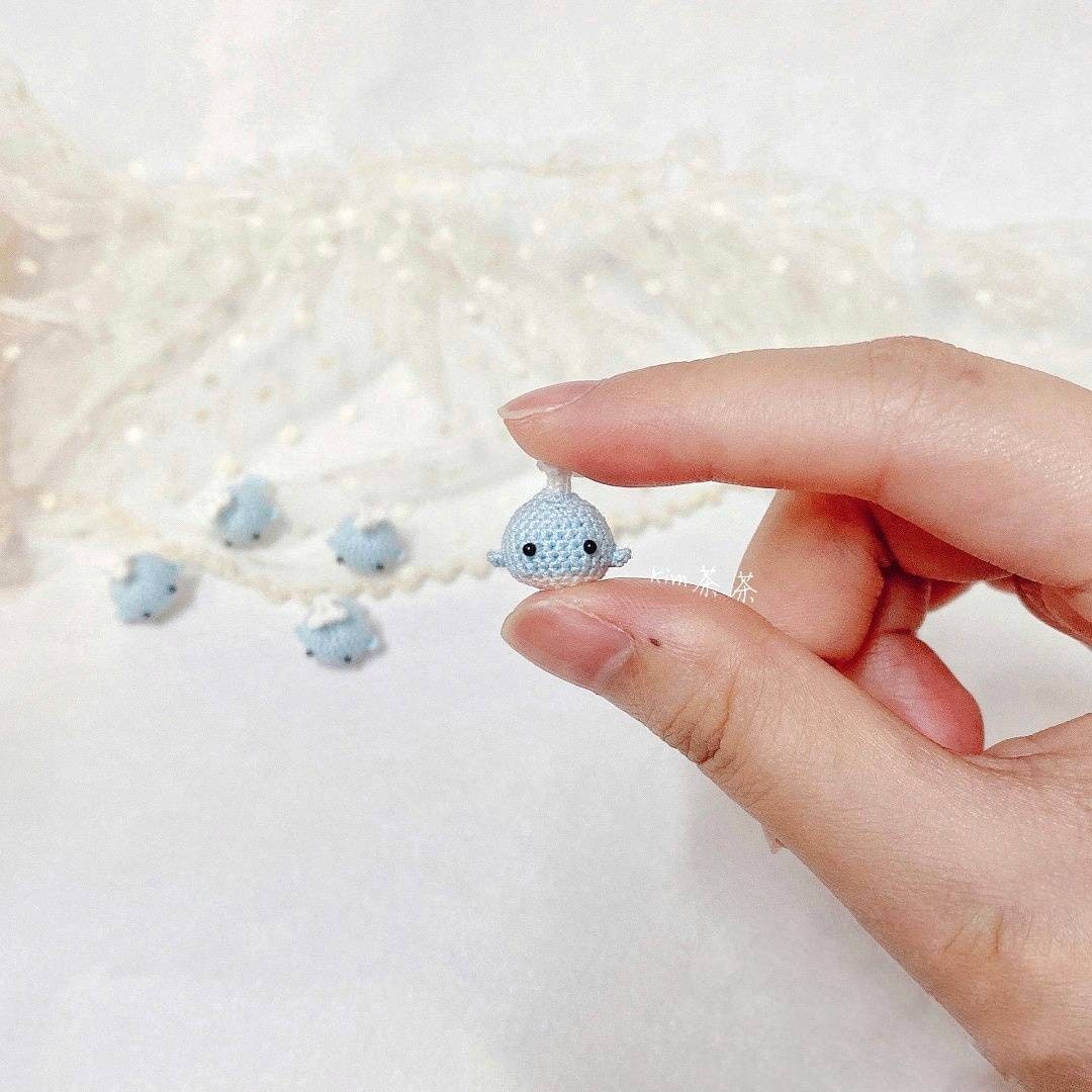 Micro Crochet Fish: Handmade Dollhouse Miniature - Etsy