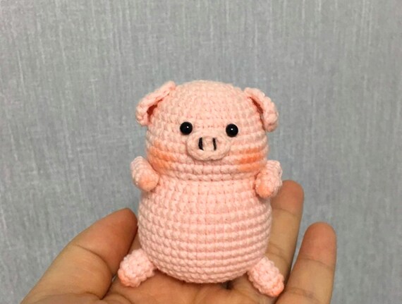 Crochet Pattern Lovely Mini Pig Patternlittle Cute Animlals - Etsy