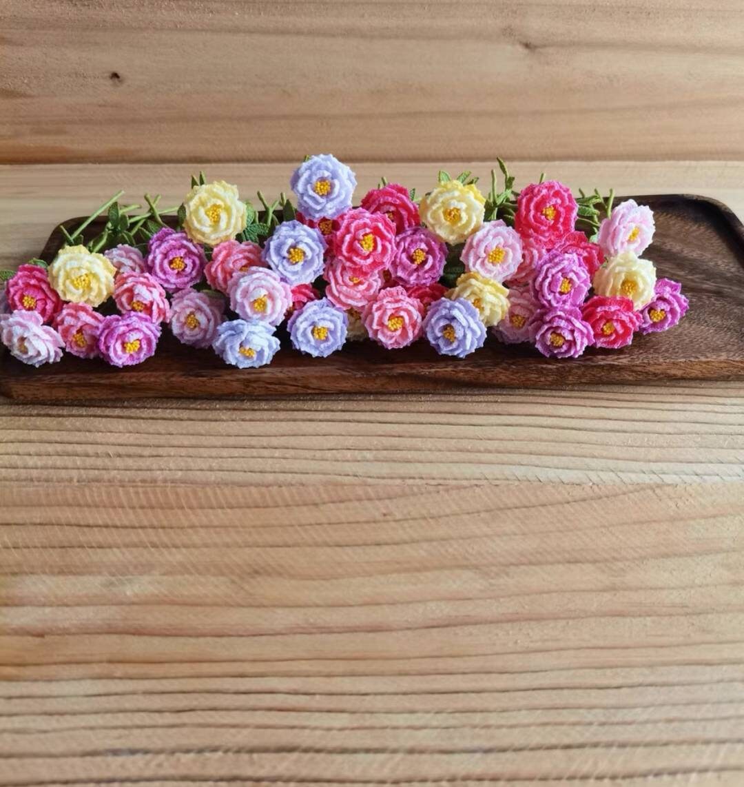Micro Crochet Flower,miniature Flower,handmade Bookmarks - Etsy