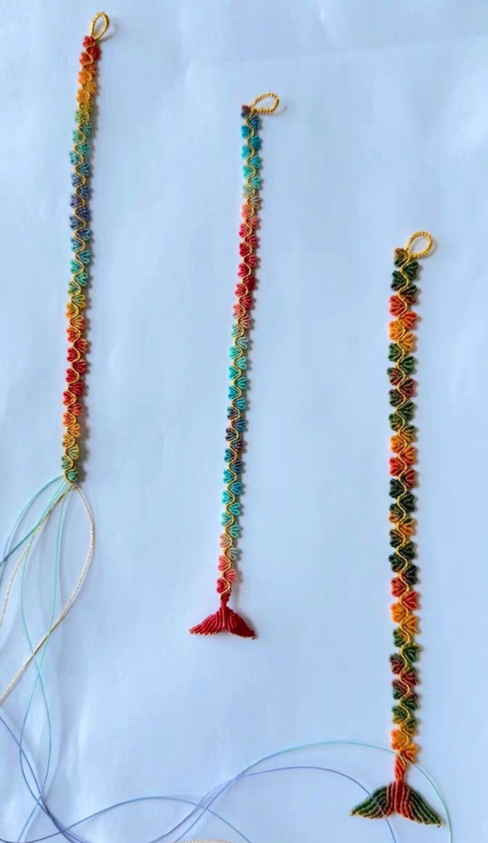 Macrame Friendship Bracelet Pattern: Heart & Fishtail Design (PDF ...