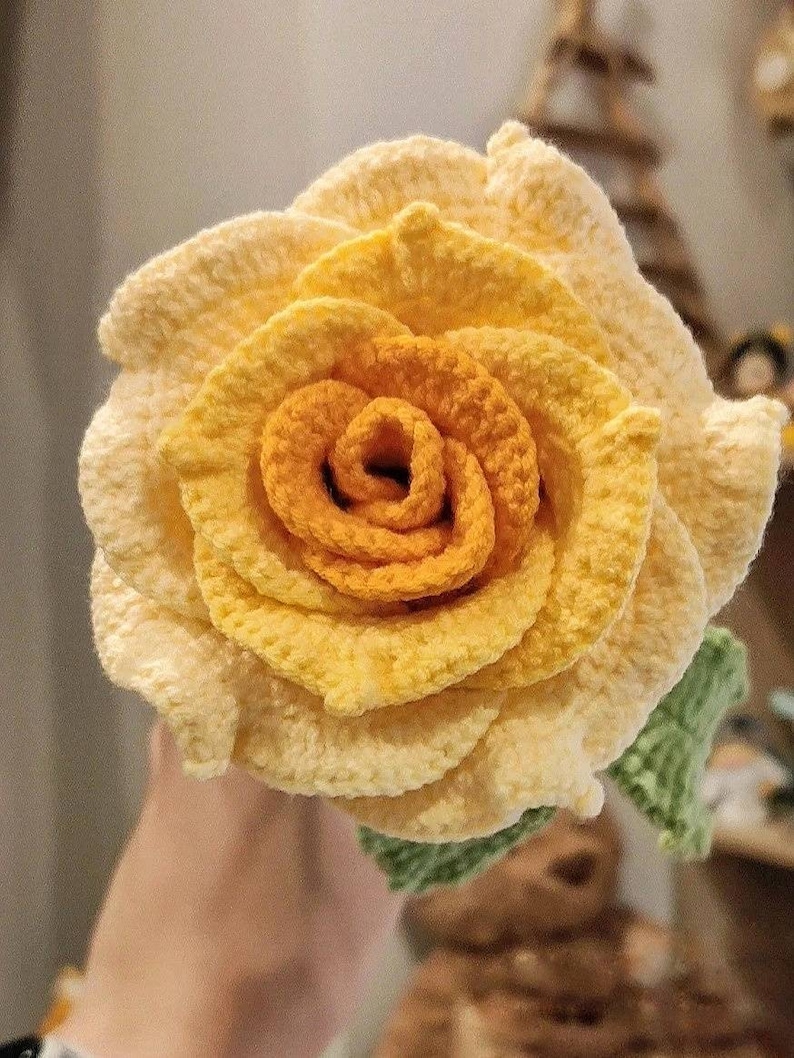 Crochet Rose Pattern Crochet Flower Patternpdf Pattern - Etsy