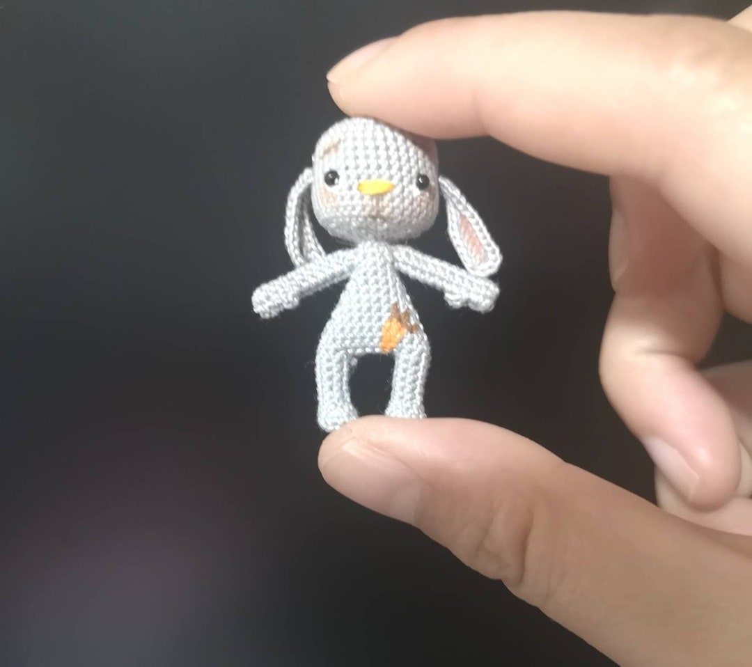 Crochet Rabbit,crochet Art, Mini Crochet Doll,micro Crochet Animals ...