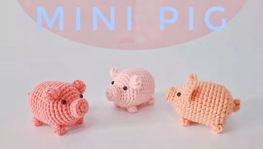 Mini Pig Crochet Pattern: Beginner-friendly Animal Tutorial (PDF) - Etsy