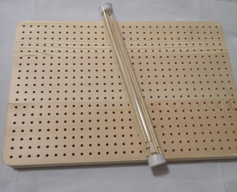 Wooden Blocking Board With 20 Pcs 7.8 Inch Stainless Steel - Etsy