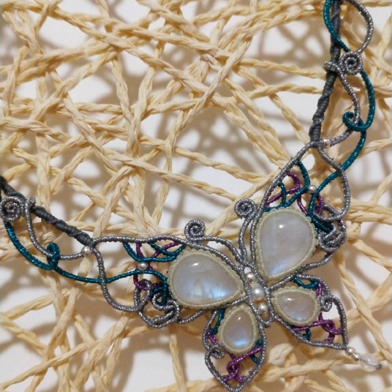 Macrame Necklace - Etsy