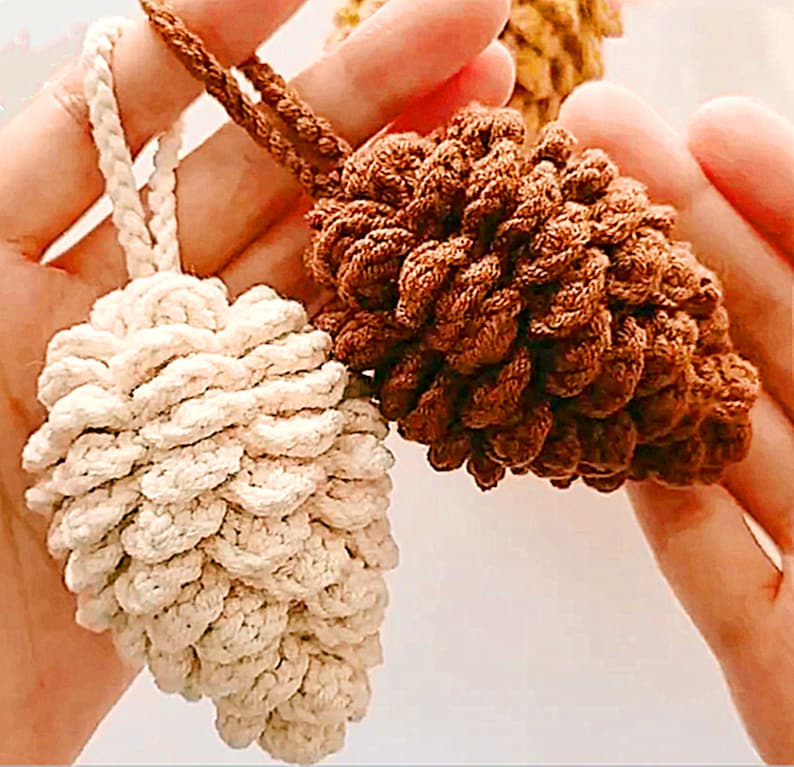 Crochet Pine Cone Pattern: Beginner-friendly PDF Tutorial - Etsy
