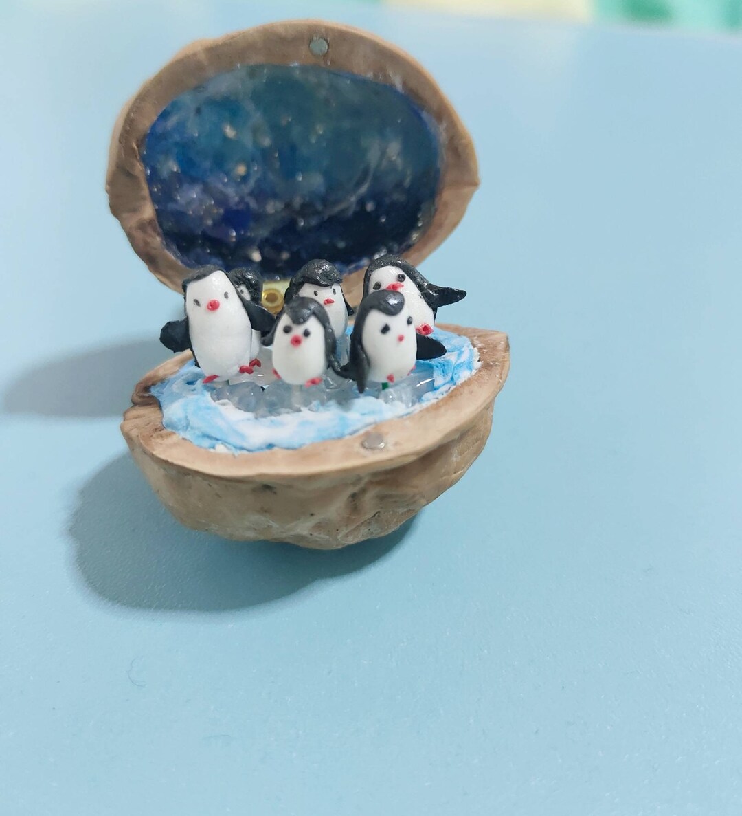 Handmade Walnut Shell House,miniature House ,walnut Shell Craft ,unique ...